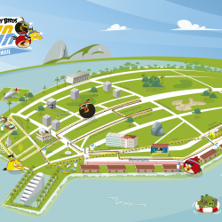 Mapa Angry Birds Fun Run, Foto: Divulgação | Riotur.Rio